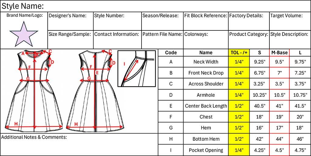 Fashion Index Blog | How To Create An Apparel Tech Pack, Part 4: Constructing A Graded ...