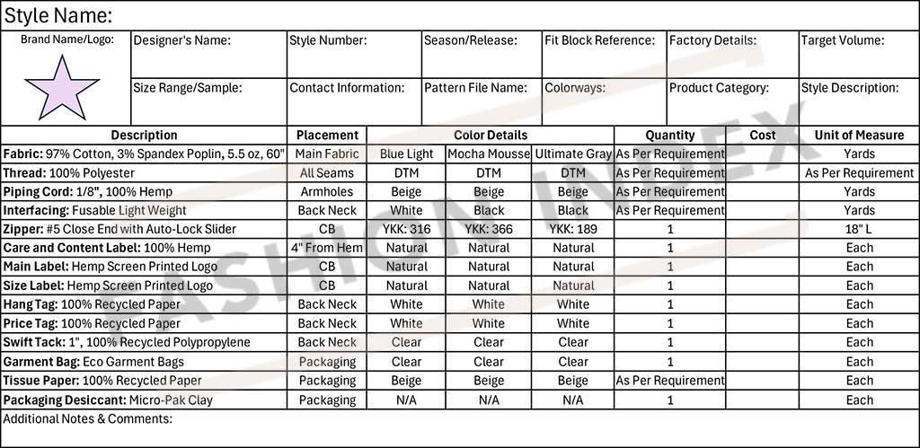 Fashion Index Blog | How To Create An Apparel Tech Pack, Part 6 ...